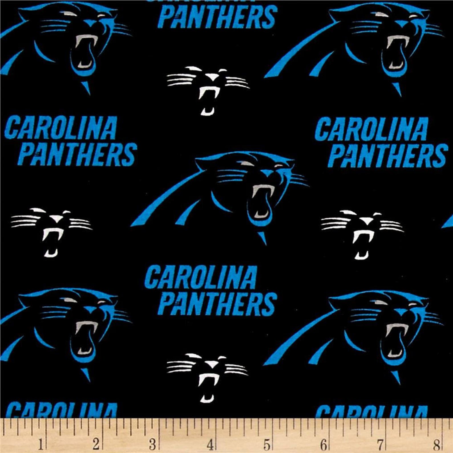 Carolina Panthers Fabric by the Yard Cotton Carolina Panthers - Etsy