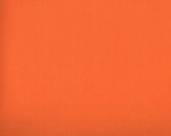 Solid Orange Fabric by the Yard Solid Orange Cotton Fabric by | Etsy