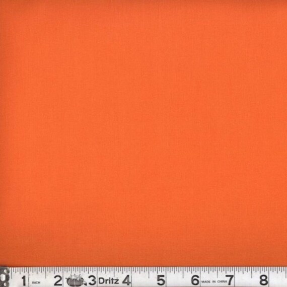 Solid Orange Fabric by the Yard Solid Orange Cotton Fabric by | Etsy