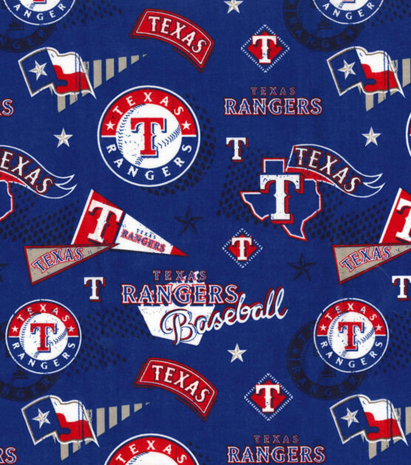 Texas Rangers Fabric by the Yard Licensed Baseball Fabric - Etsy