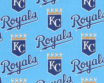 Kansas City Royals Fabric by the Yard, Cotton Kansas City Royals Fabric ...