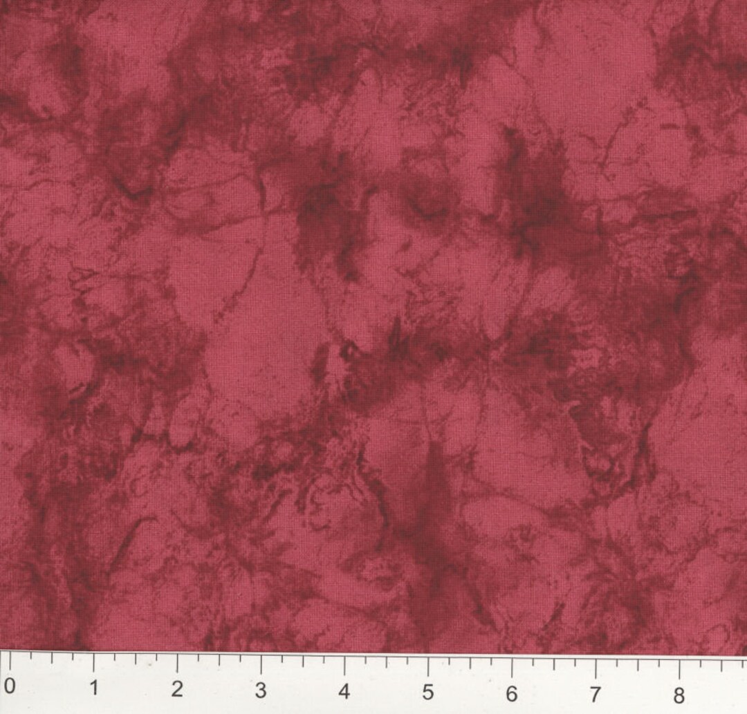 Wine Red Fabric by the Yard, Wine Red Marble Fabric, Red Fabric by the ...