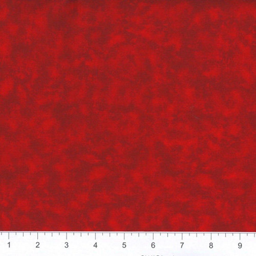 Red Fabric by the Yard, Red Marble Fabric, Red Cotton Fabric, Red ...