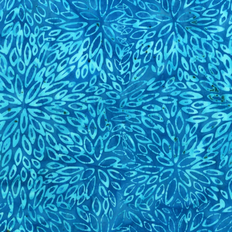 Blue Batik by the Yard From Anthology Batiks Rain Blue Batik | Etsy