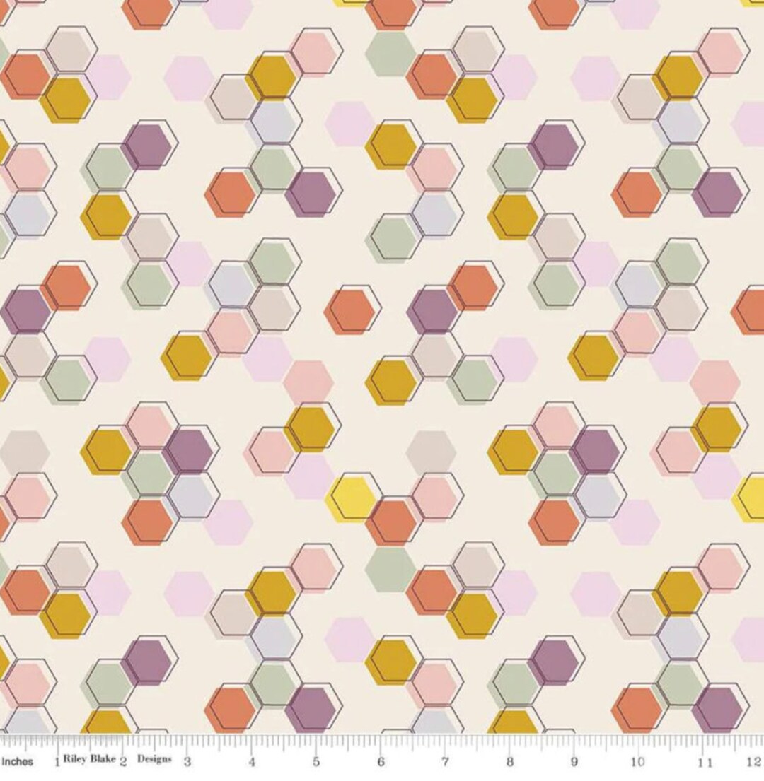 Honey Comb Fabric by the Yard by Riley Blake Harmony Fabric Line ...