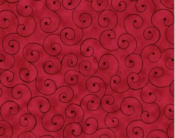 Just Color Red Swirl Fabric by Studio E this is for a 3 Yard - Etsy