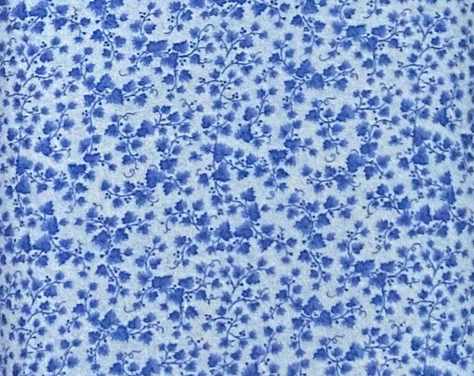 Light Blue Fabric by the Yard, Light Blue Floral Fabric, Light Blue ...