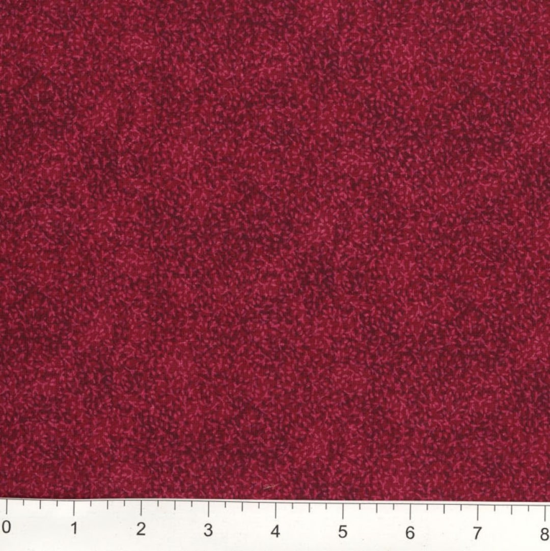 Burgundy Red Fabric by the Yard, Burgundy Cotton Fabric, Red Cotton ...