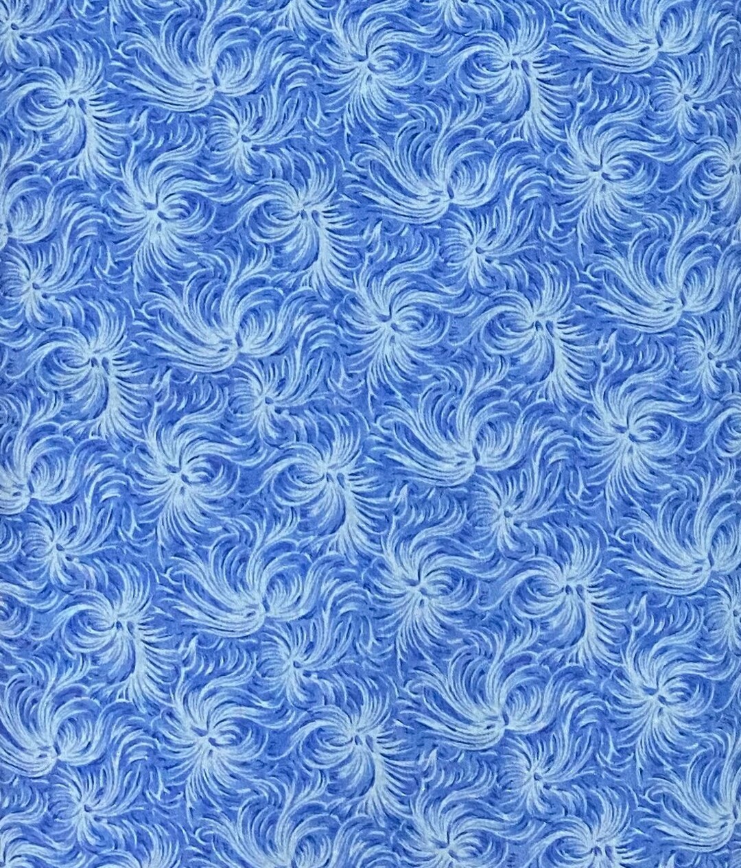 Light Blue Fabric by the Yard, Light Blue Cotton, Light Blue Swirl ...