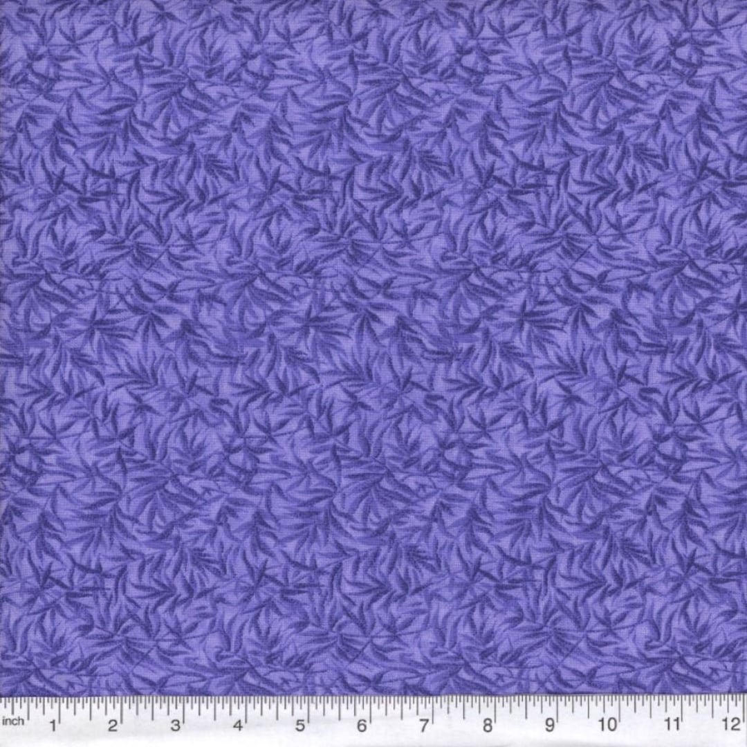Purple Fabric by the Yard, Purple Leaf Fabric, Purple Fabric Basics ...