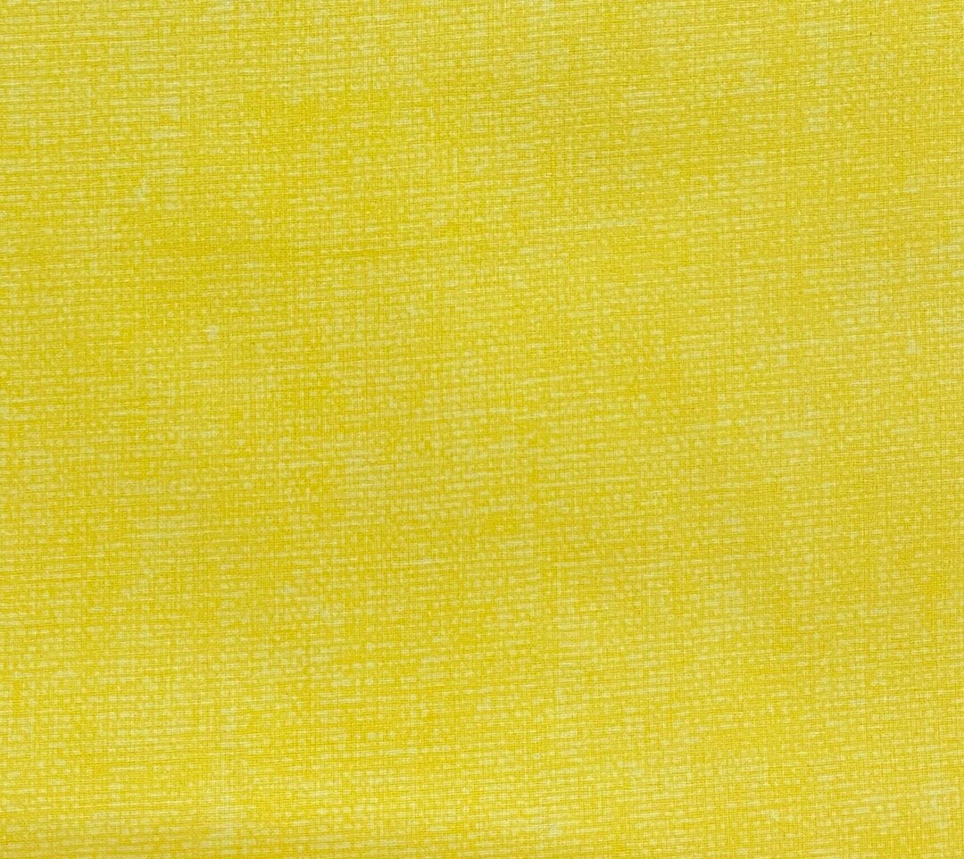 Yellow Fabric by the Yard, Yellow Burlap LOOK Cotton Fabric, Yellow ...