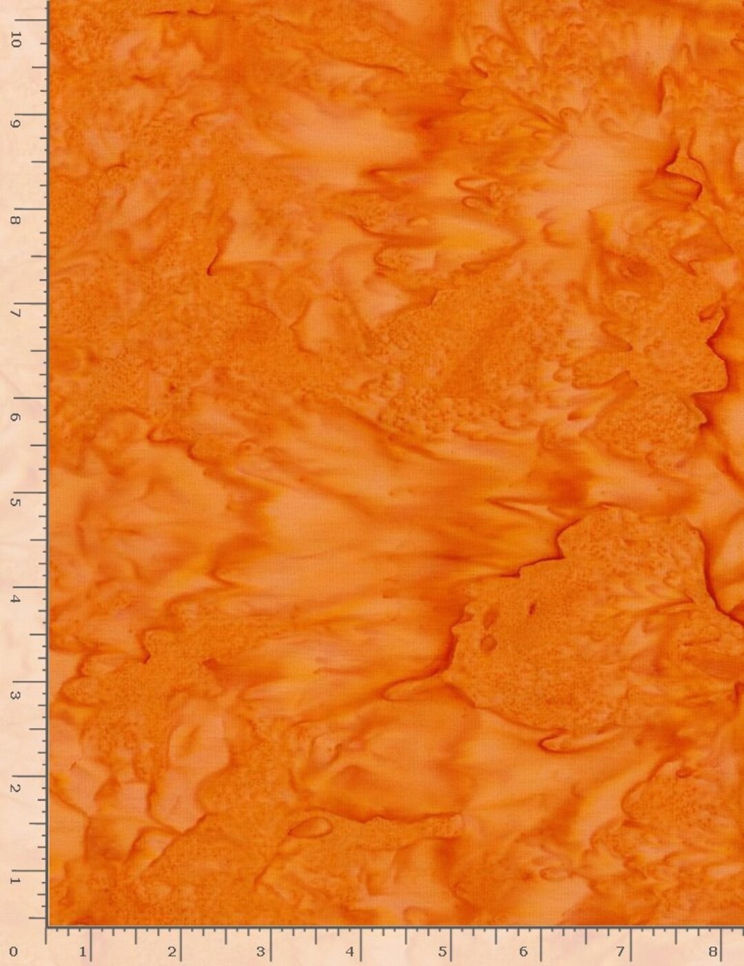 Orange Batik Fabric by Tonga for Timeless Treasures, Persimmon Tonga ...