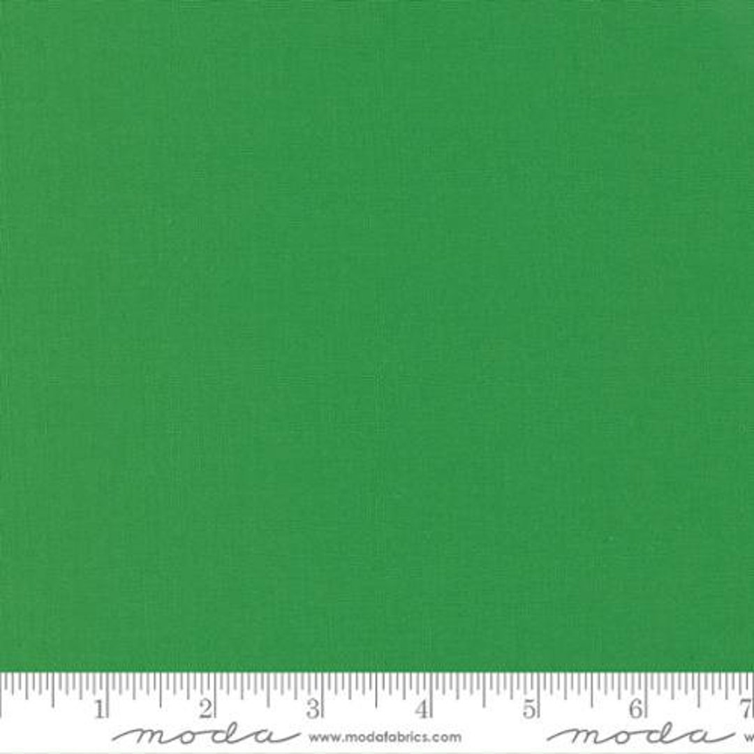Moda Bella Solids in Kelly 9900 76, Solid Green Fabric, Solid Fabric ...