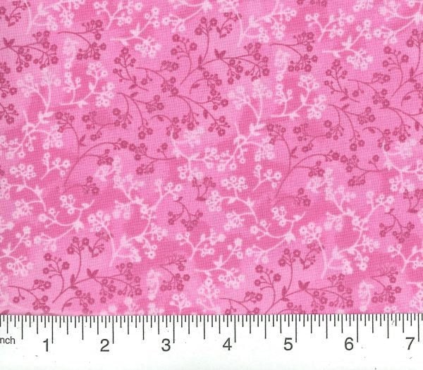 Pink Fabric by the Yard, Pink Floral Fabric, Pink Flower Fabric, Pink ...