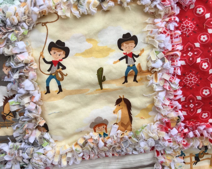 Cowboy Quilt Cowgirl Quilt Vintage Cowboy Quilt Style - Etsy