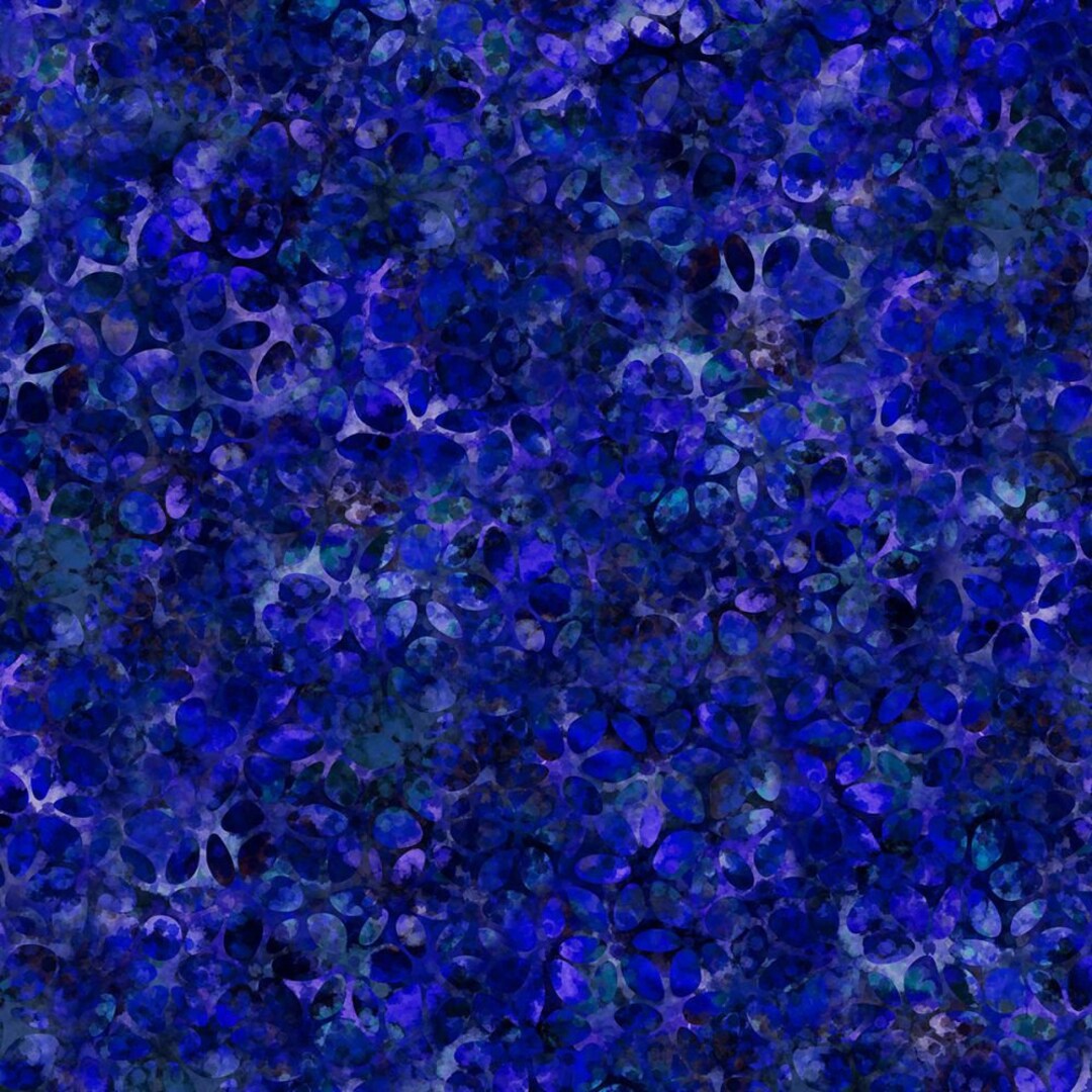 Blue Fabric by the Yard Kaleidoscope Fabric Line Digitally Printed ...