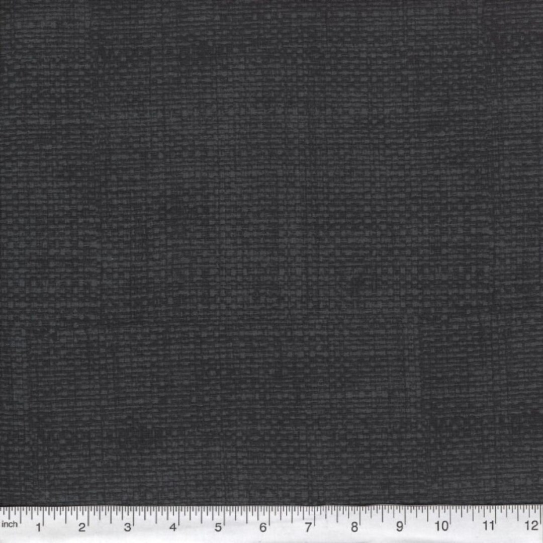 Dark Gray Burlap LOOK Fabric by the Yard, Dark Gray Cotton Fabric, Dark ...