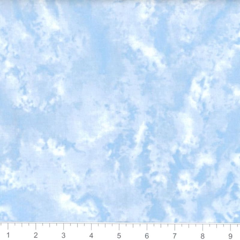 Baby Blue Cotton Fabric - Etsy