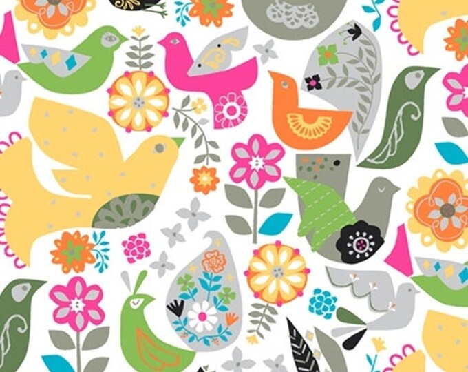 Fiesta Fabric by the Yard, Windham Floral Flight Fiesta Fabric, Paper ...