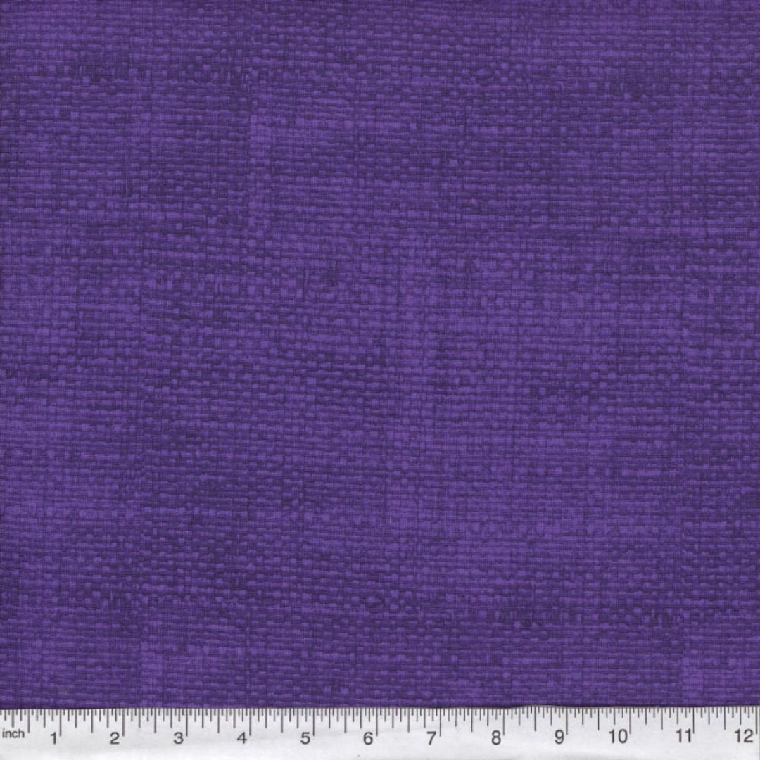 Purple Fabric by the Yard, Purple Burlap LOOK Cotton Fabric, Purple ...