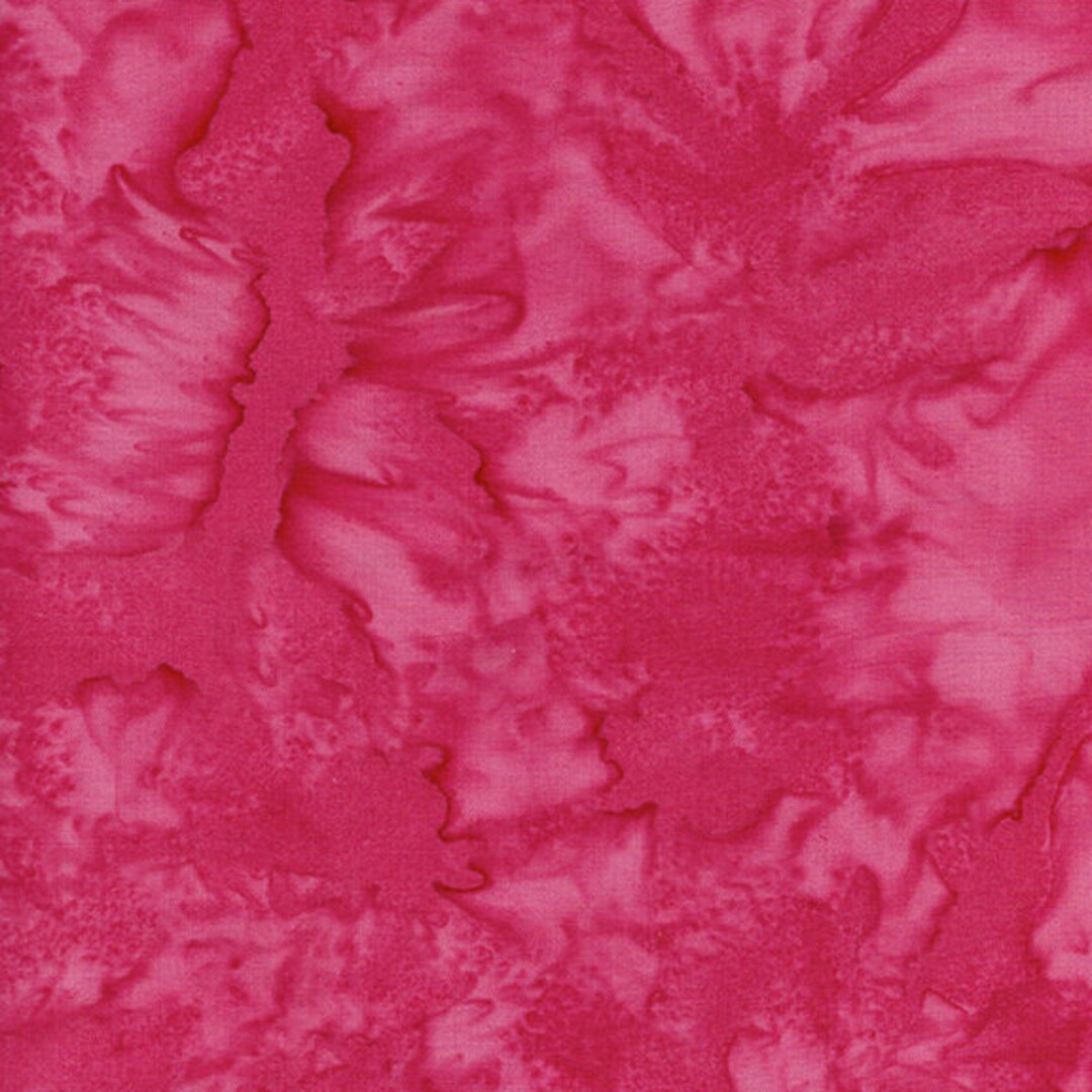 Pink Batik Fabric by Timeless Treasures, Punch Batik, Pink Fabric, Pink ...