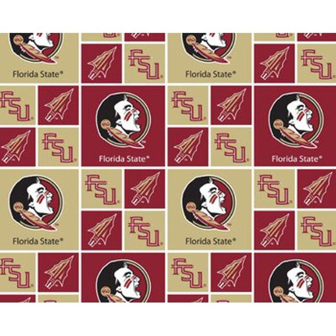 Florida Seminoles Fabric by the Yards, Cotton Fabric, FSU Cotton Fabric ...