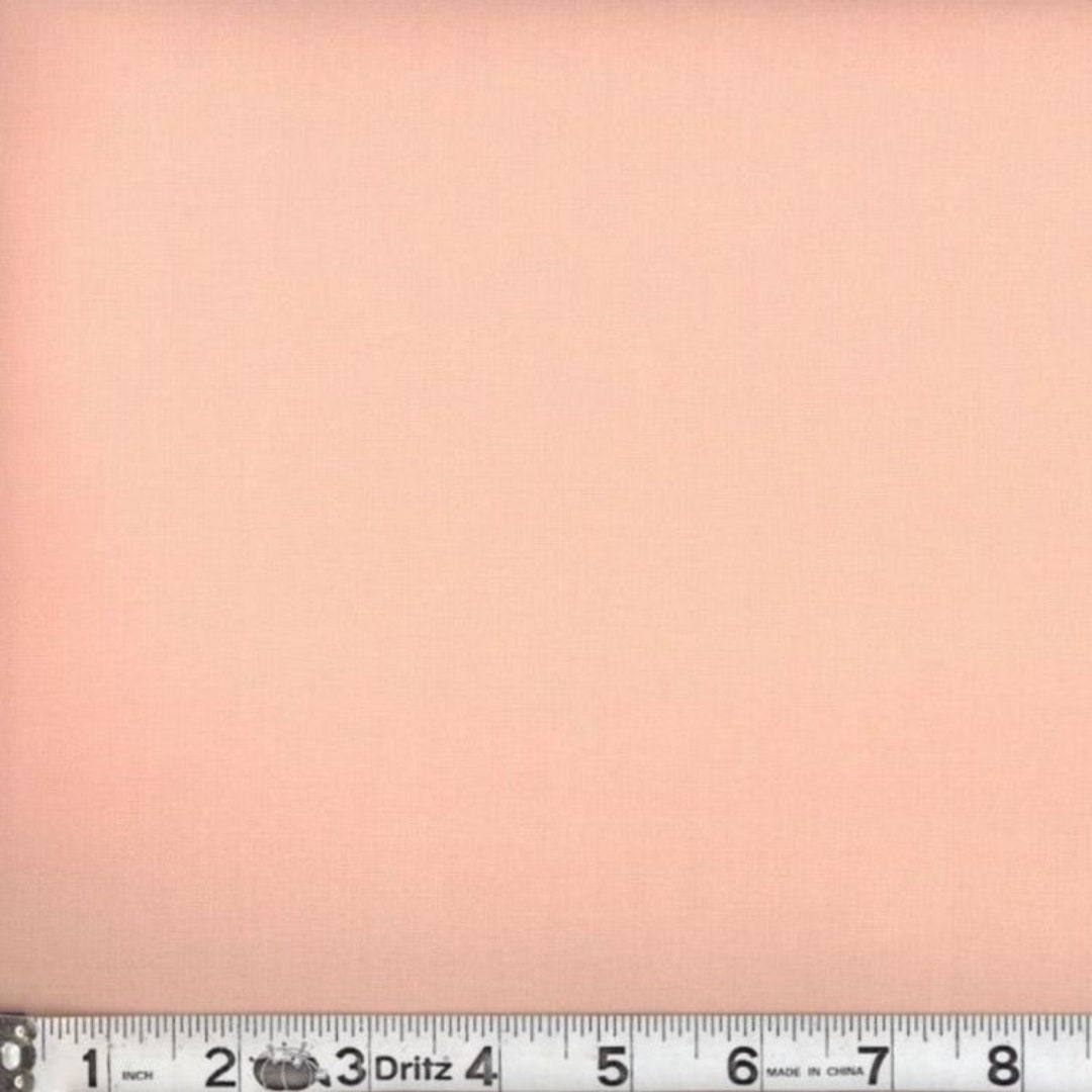 Peach Cotton Fabric, Solid Peach Fabric, Solid Cotton Fabric, #20154 - Etsy