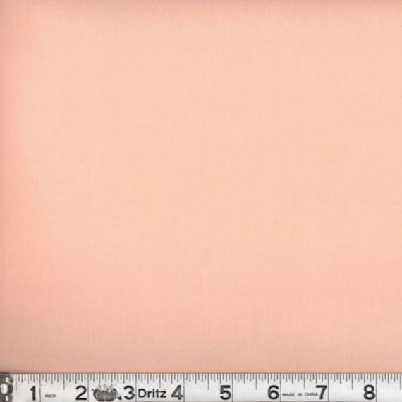 Peach Cotton Fabric Solid Peach Fabric Solid Cotton Fabric | Etsy