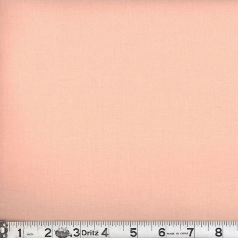 Peach Cotton Fabric, Solid Peach Fabric, Solid Cotton Fabric, 20154 - Etsy