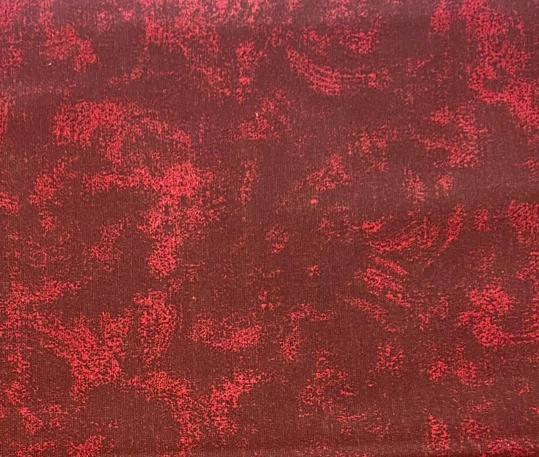 Wine Red Fabric by the Yard, Wine Red Blenders Fabric, Wine Red Tonal ...