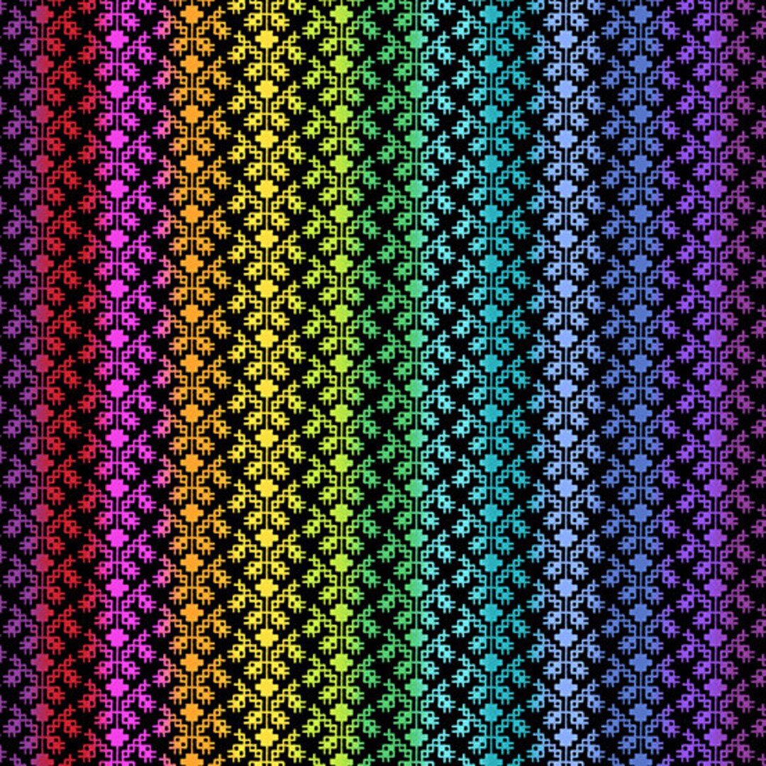 Rainbow Fabric by Andover Rainbow Wonderland A-326-K, Rainbow Fabric by ...