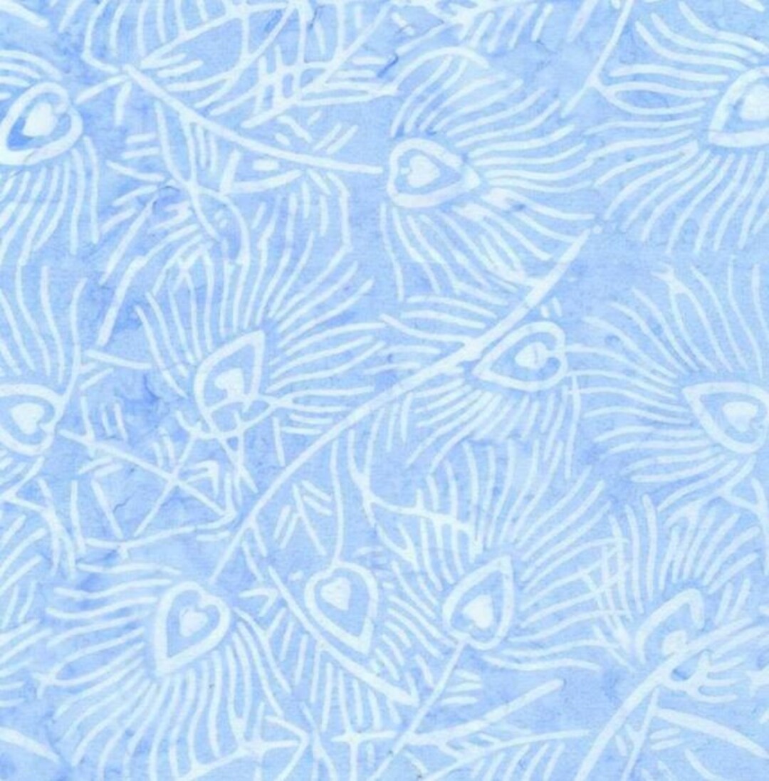 Lite Blue Batik Fabric by the Yard by Timeless Treasures Blue - Etsy