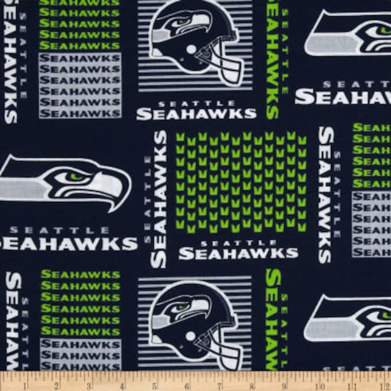 Seattle Seahawks Fabric by the Yard, Cotton Seattle Seahawks Fabric ...