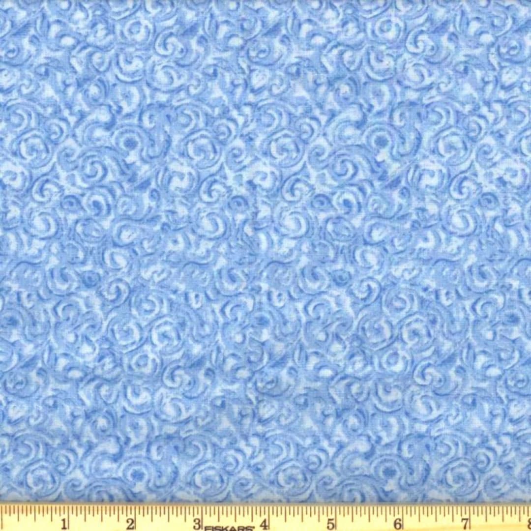 Light Blue Fabric by the Yard, Blue Cotton Fabric, Blue Cotton Fabric ...