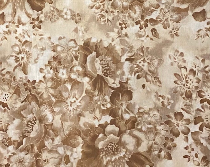 Tan Fabric by the Yard, Tan Cotton Fabric, Light Brown Fabric, Tan ...