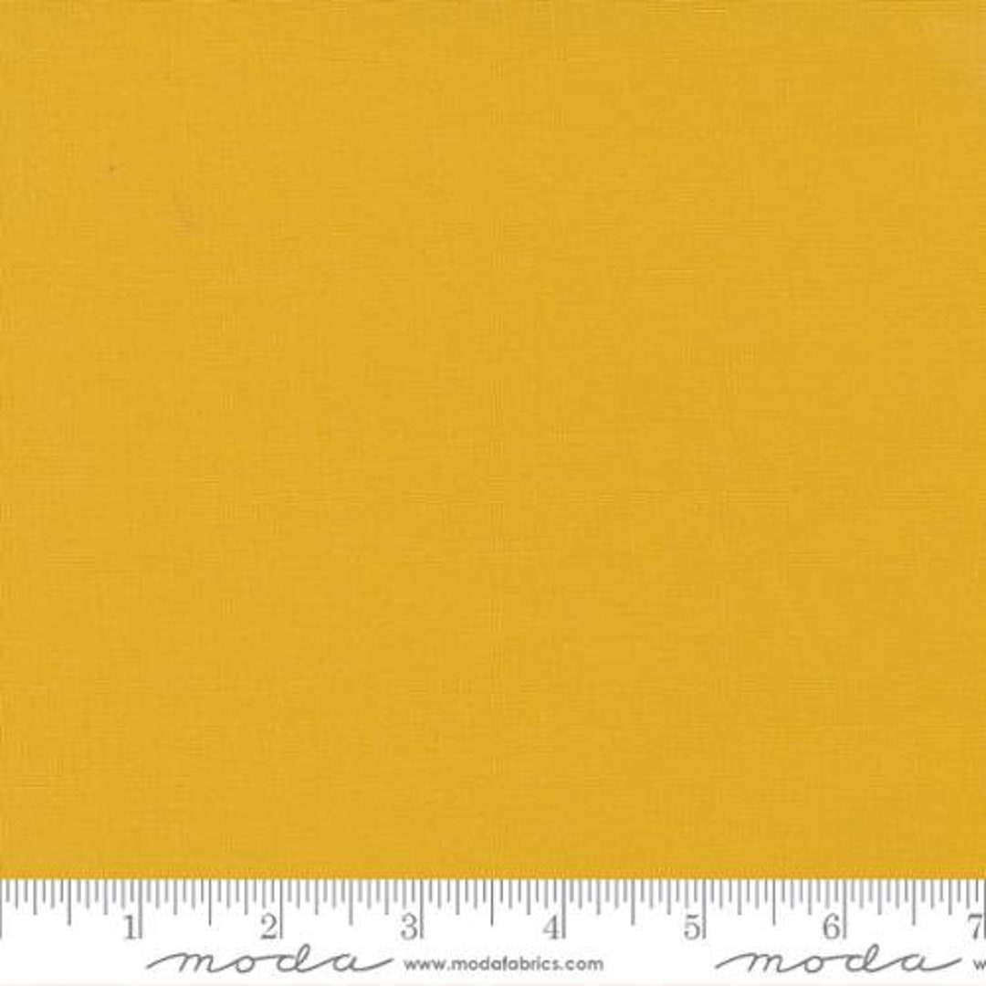 Moda Bella Solids in Mustard 9900 213, Solid Yellow Fabric, Yellow ...