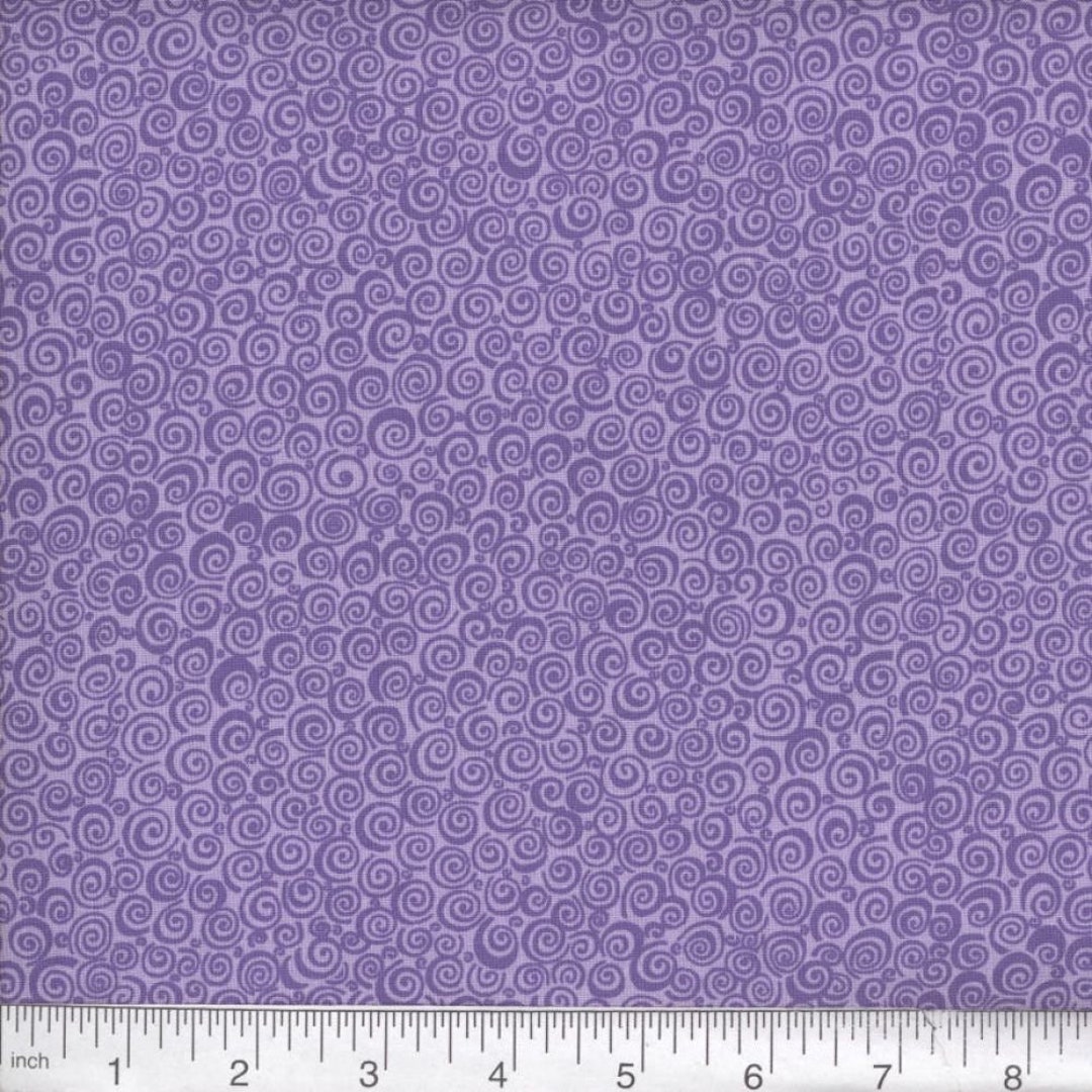 Purple Fabric by the Yard, Purple Swirl Fabric by the Yard, Purple ...