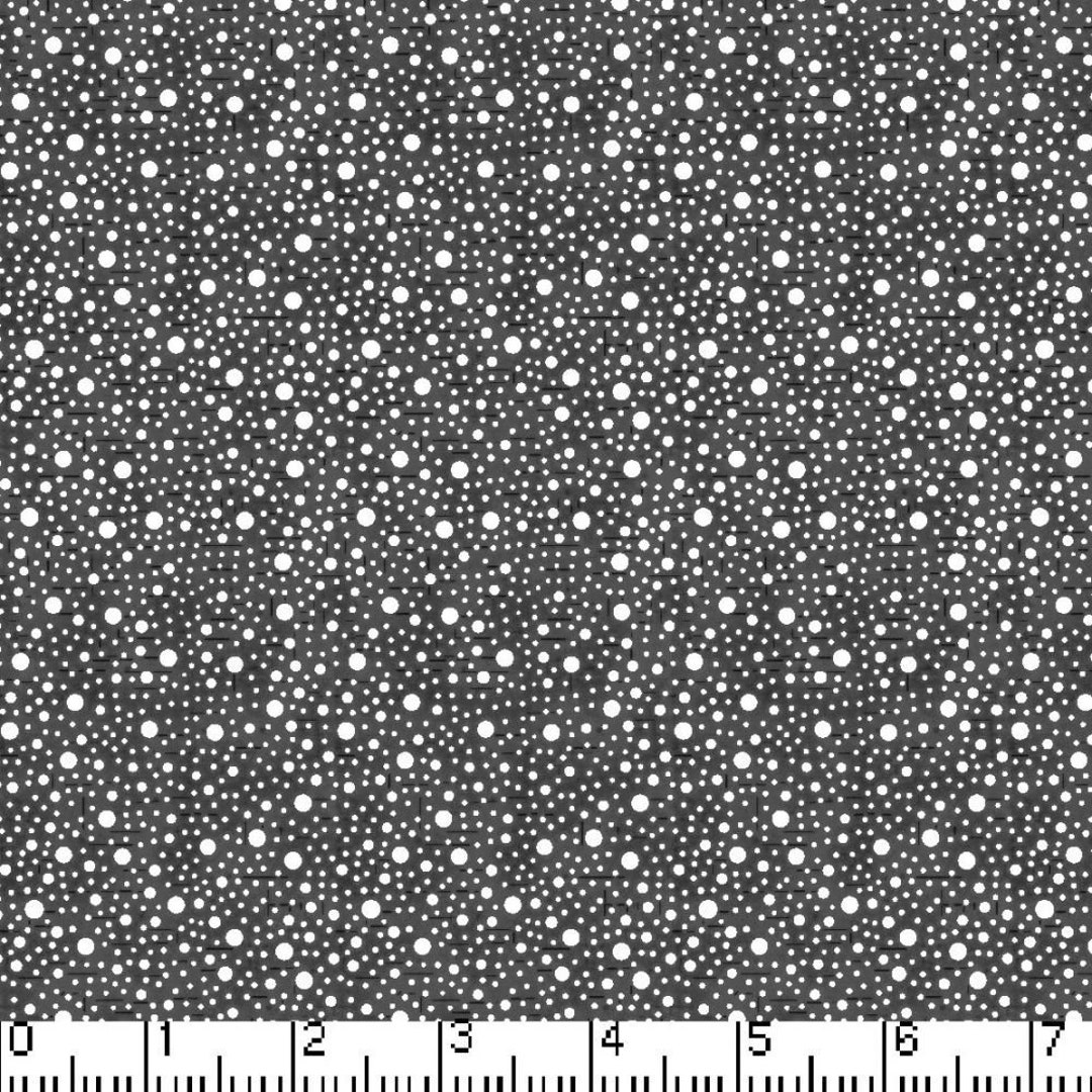 Black Fabric by the Yard, Black Dots Fabric, Black Polka Dots Fabric ...