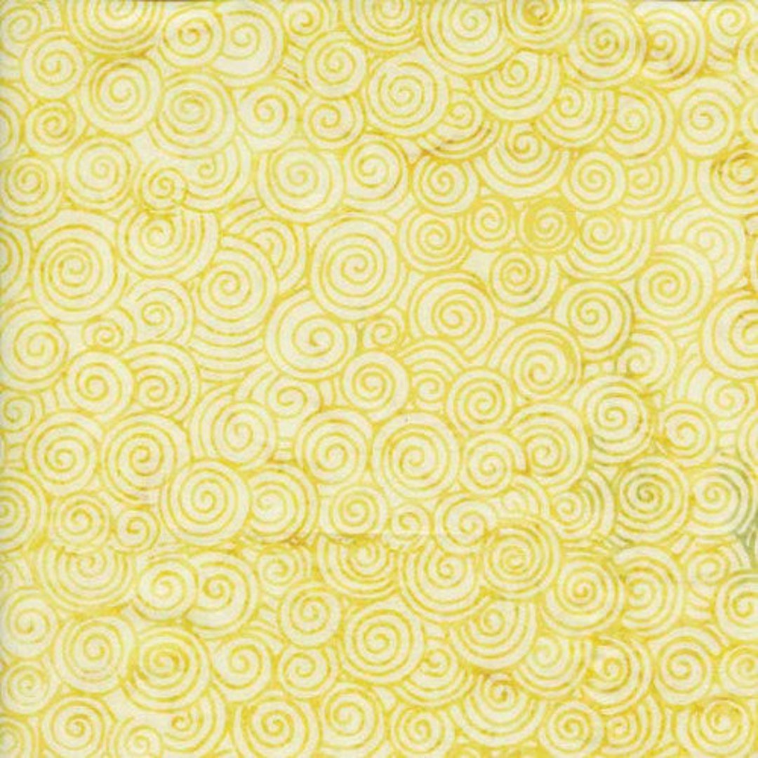 Yellow Batik Fabric by the Yard, Yolk Batik by Island Batiks, Yellow ...