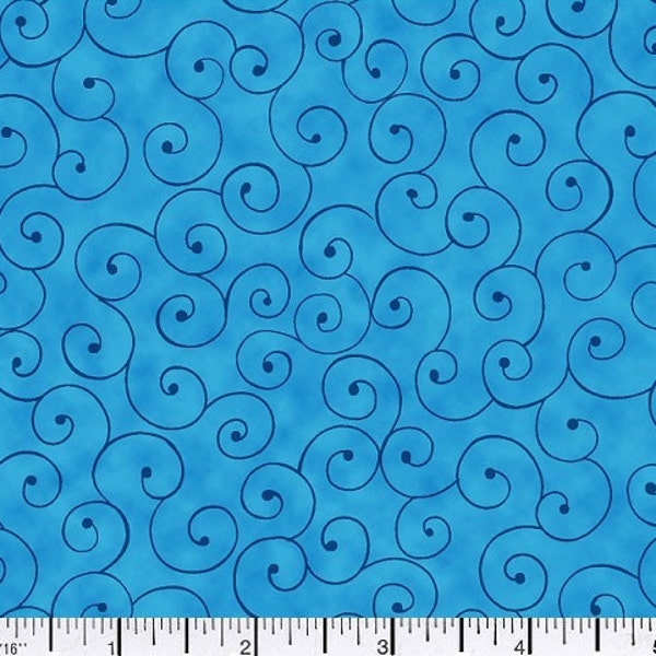 Bright Blue Fabric - Etsy