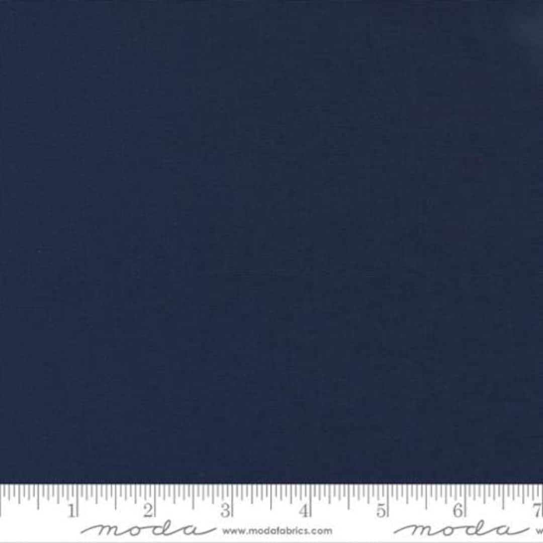 Moda Bella Solids in Midnight 9900 419, Solid Blue Fabric, Solid Fabric ...