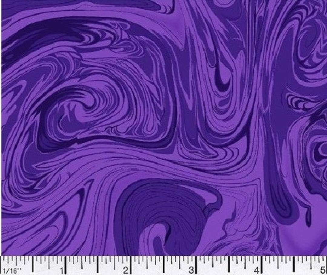 Purple Fabric by the Yard, Bright Purple Fabric, Purple Marble Fabric ...