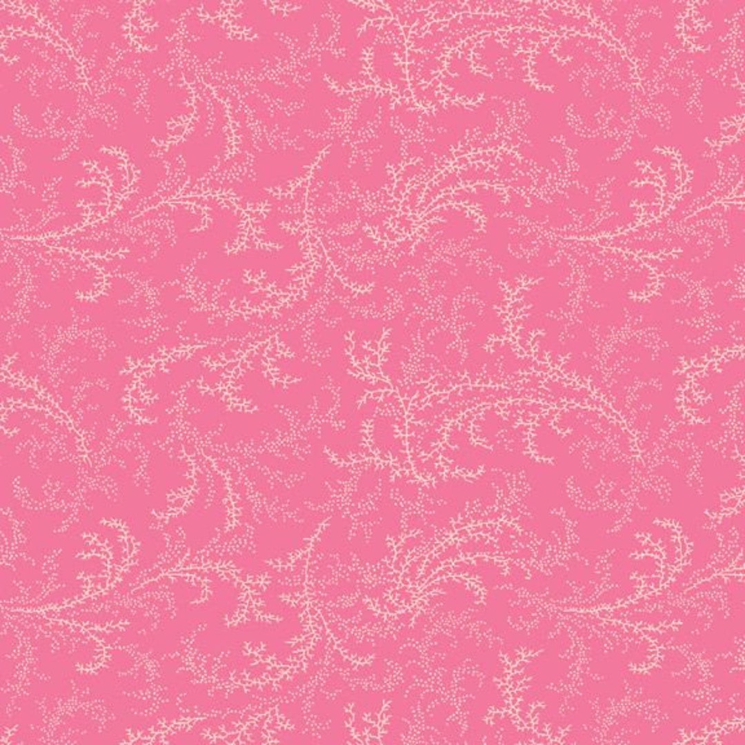 Pink Fabric by the Yard by Marcus Fabrics, Pink Feather Fabric, Pink ...