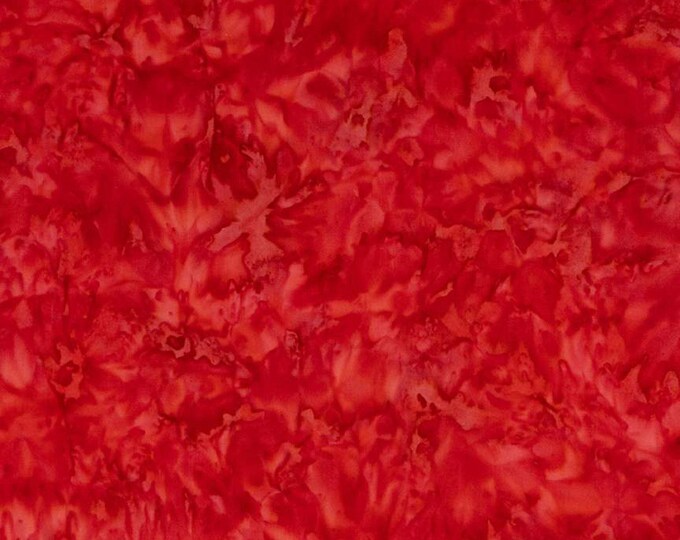 Red Batik Fabric by Riley Blake Expressions Line in Soft Red, Hand Died ...