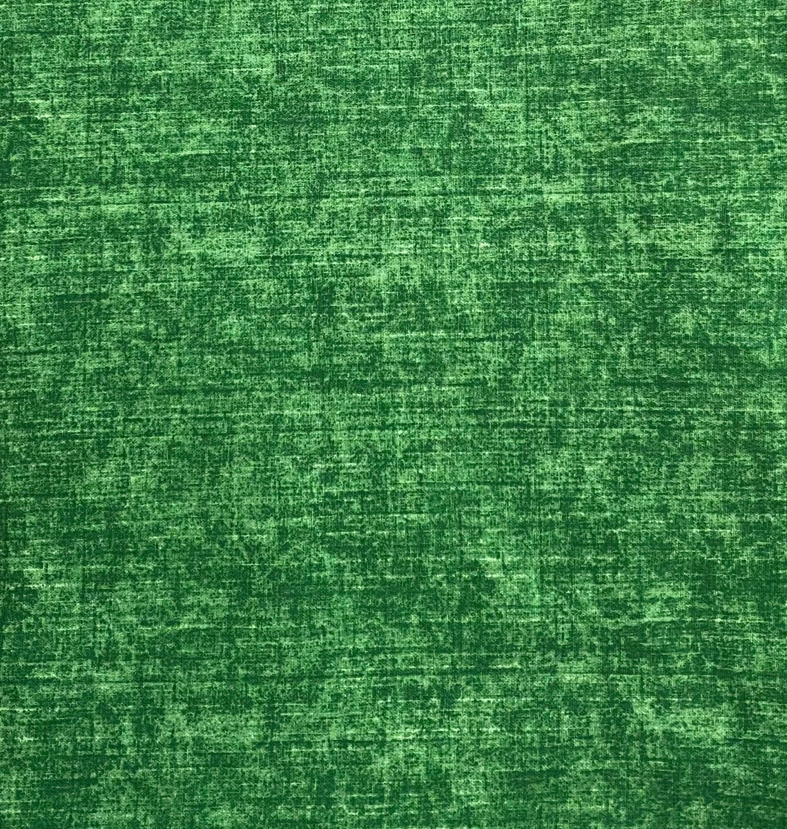 Green Fabric by the Yard, Green Cotton Fabric, Green Crosshatch Fabric ...