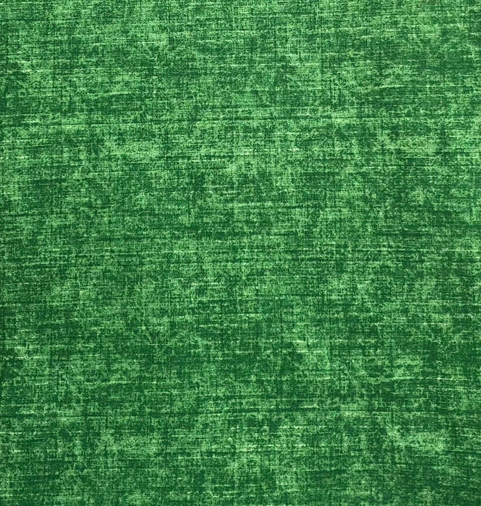 Green Fabric by the Yard, Green Cotton Fabric, Green Crosshatch Fabric ...