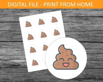 Poop Emoji Print | Etsy