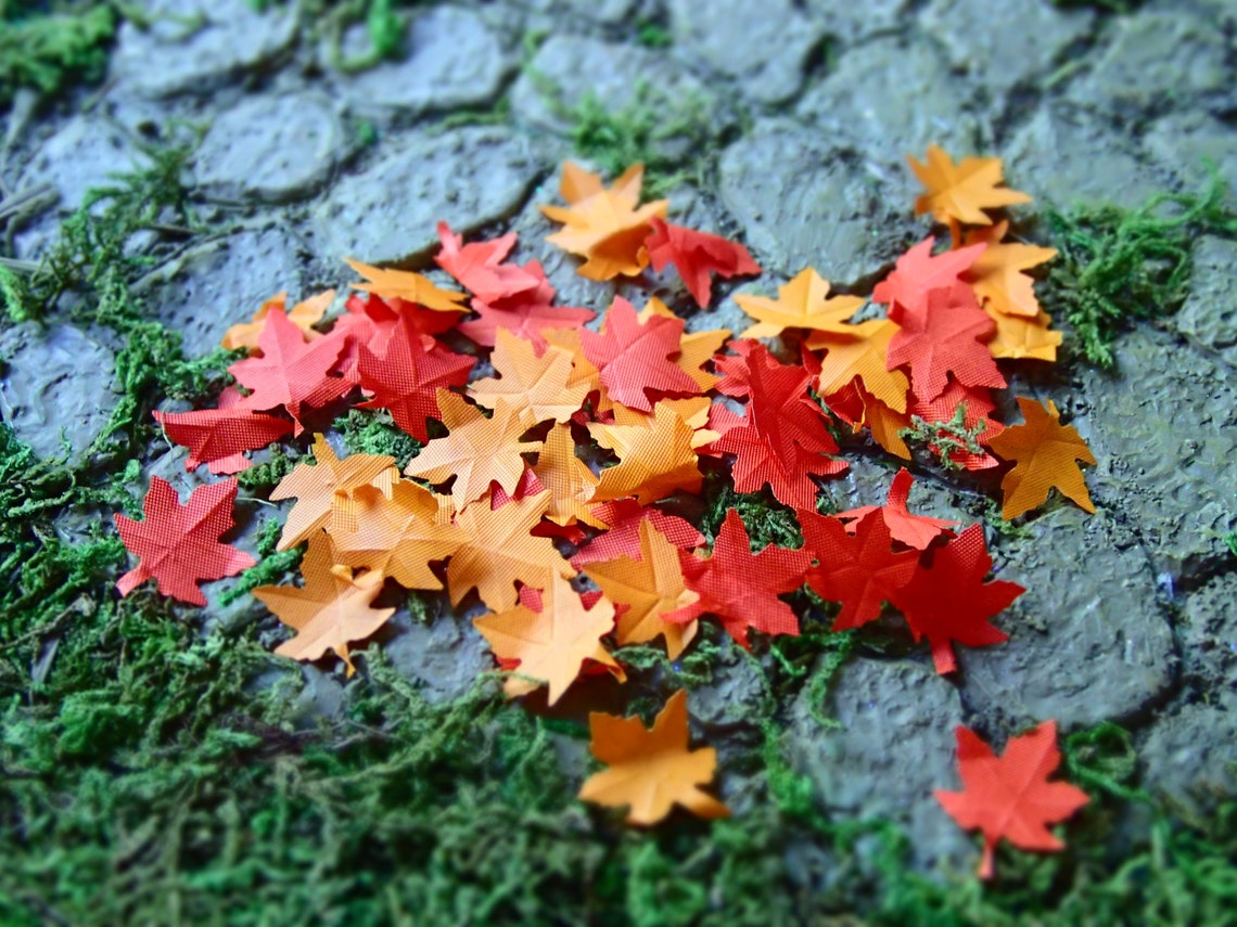 Miniature Leaves for Fall Fairy Garden Terrarium or Dollhouse - Etsy