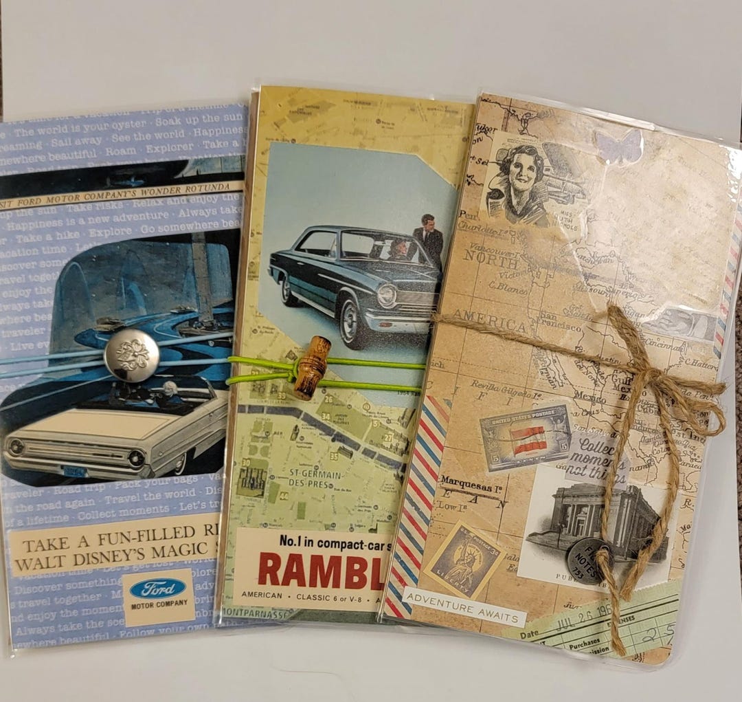 Laminated Vintage Themed Covers Blank Journal - Etsy