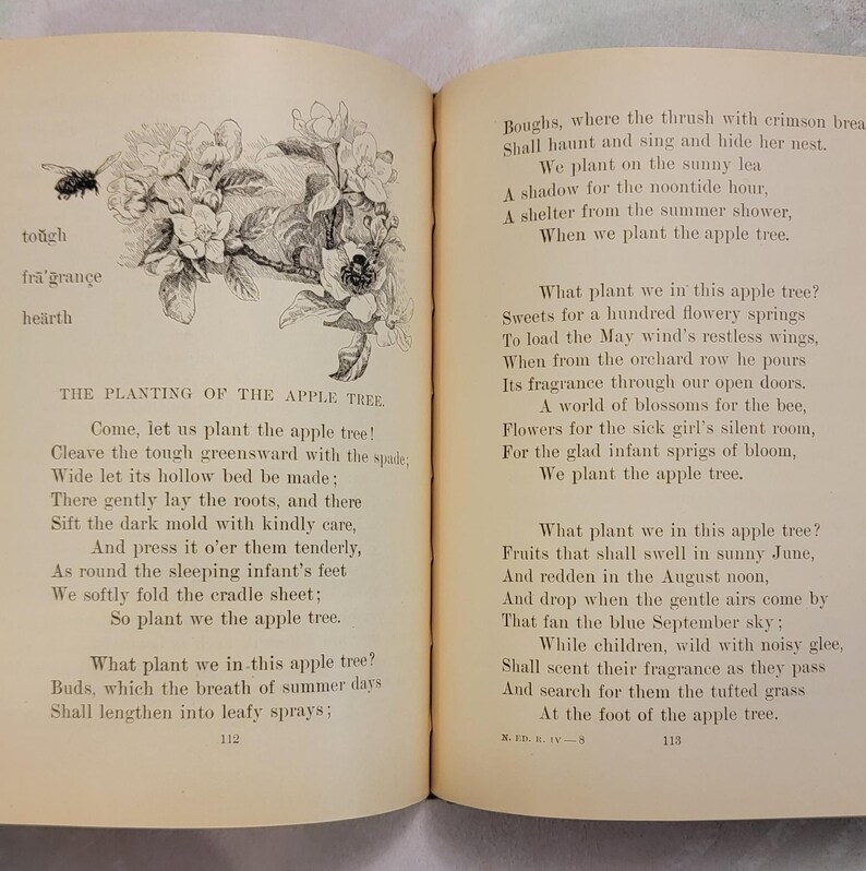 1901 Vintage School Reader - Etsy